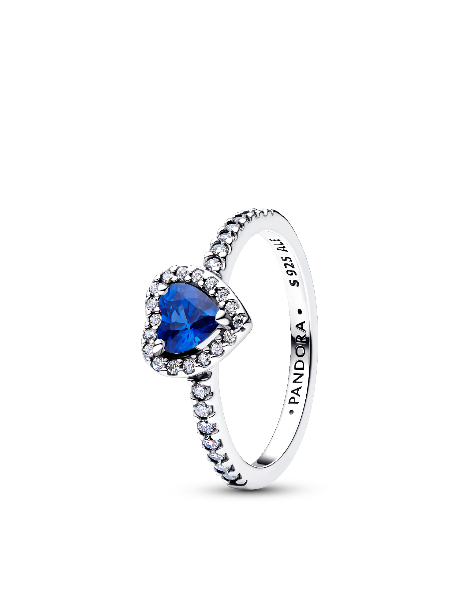 Deep Ocean Elevated Hearts Ring Set | Pandora US